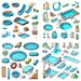 Swimming Pool Clipart Digital Stickers, Digital Clipart, Printable ...