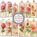 Pink Rose Vintage Tag Clipart, , Journaling Questions, Journaling ...