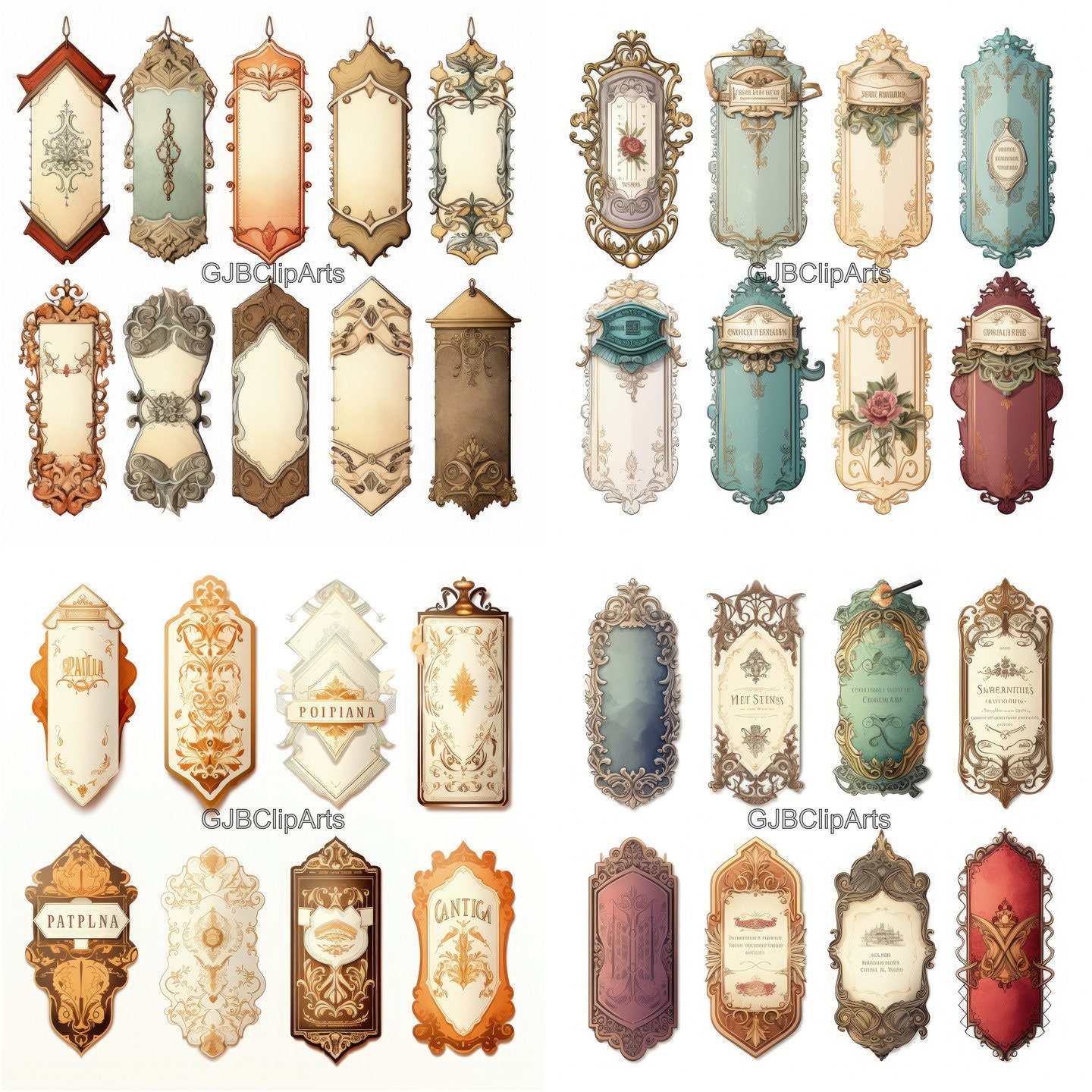 Origami Tall Ornate Labels Clipart Paper Star Clipart Paper Ship ...