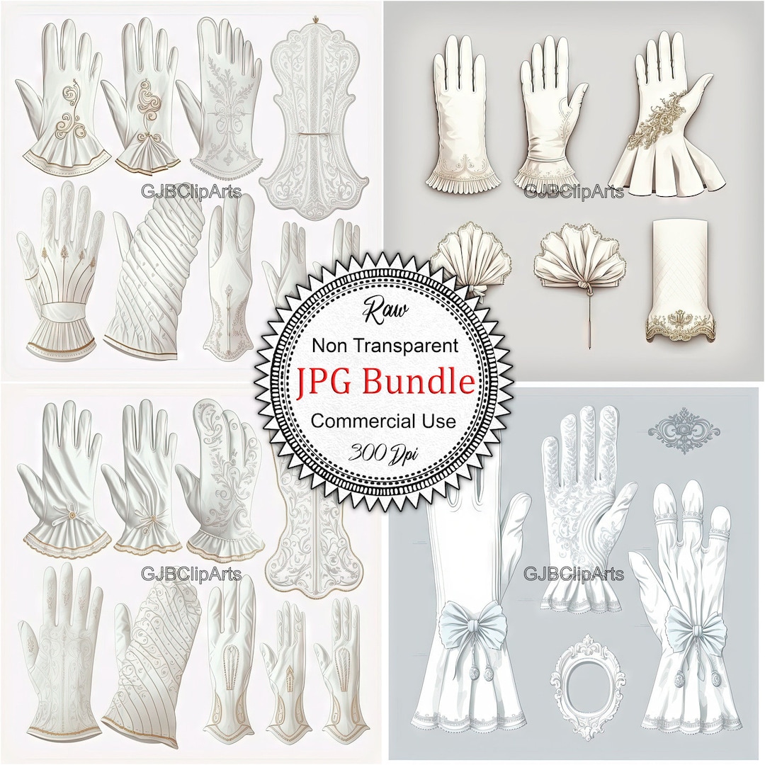 Beautiful Regency White Gloves Collection: Vintage Tones and Delicate ...