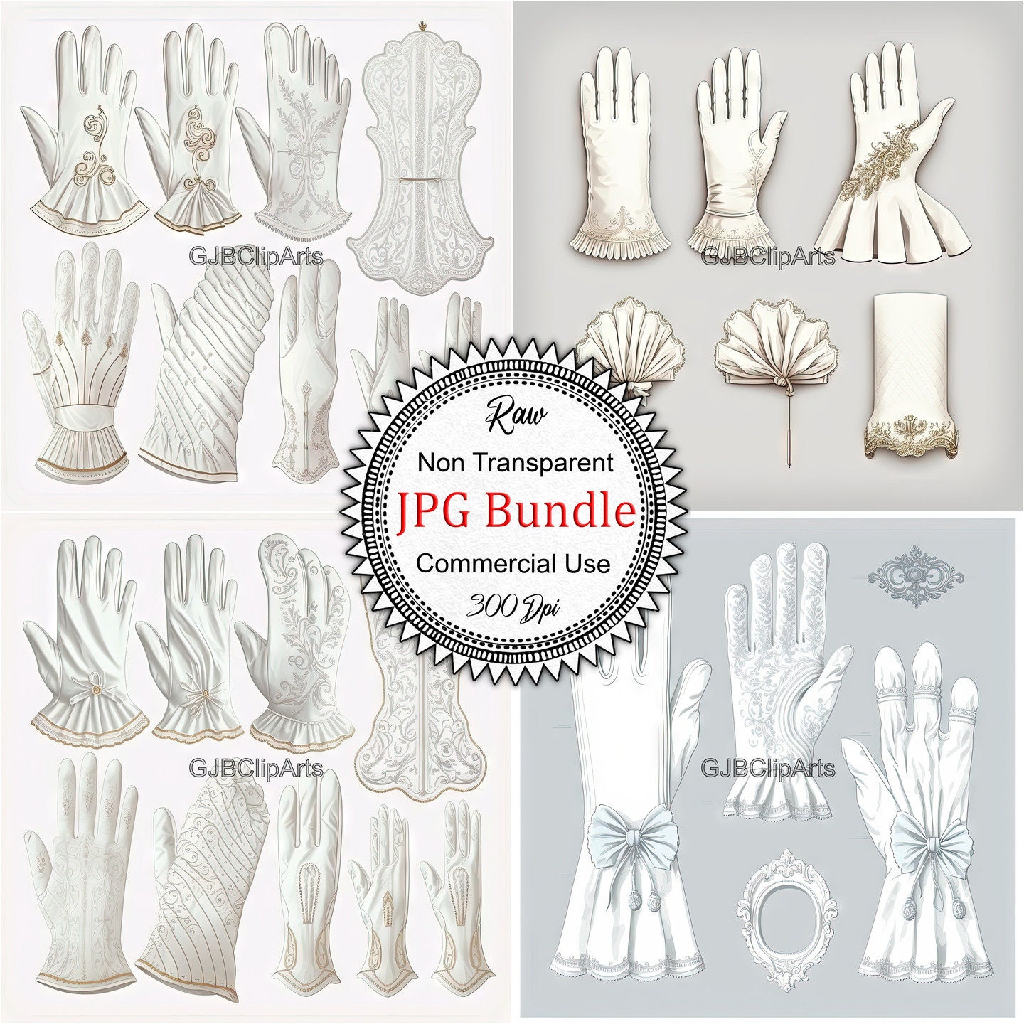 Beautiful Regency White Gloves Collection: Vintage Tones and Delicate ...