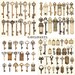 Locks and Keys Ornamental Vintage Ticket, Page of Evenly Spaced Clipart ...