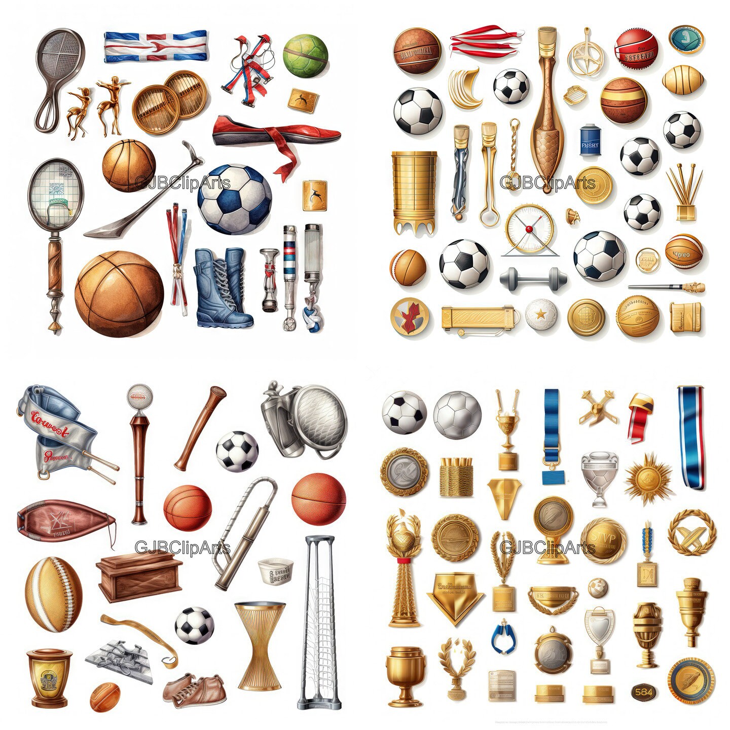 Sports Achievements Clipart, Trophy Clipart, Medal Clipart, Junk ...