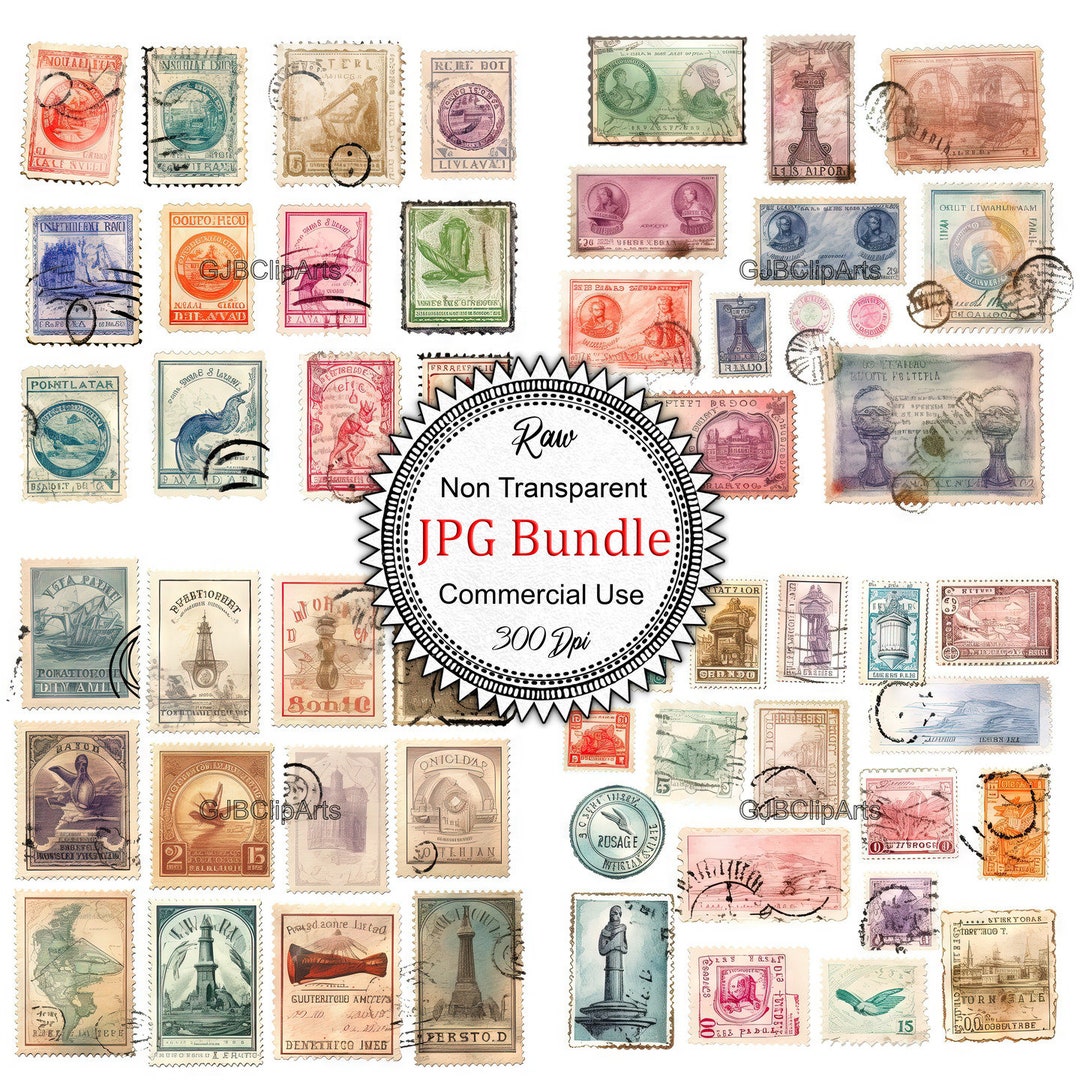 Old Postmarks Collection - Vintage Digitized Clipart,digital Clipart ...