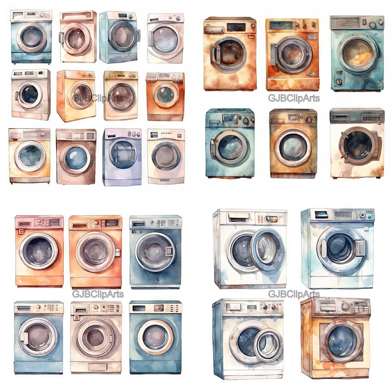 Vintage Washers ,industrial Design,digital Clipart, Printable Clipart, Scrapbooking Supplies ...