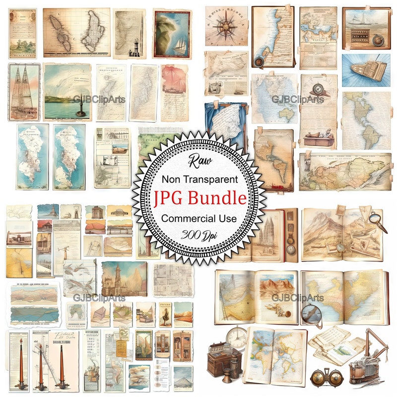 Vintage Travel Map - Etsy