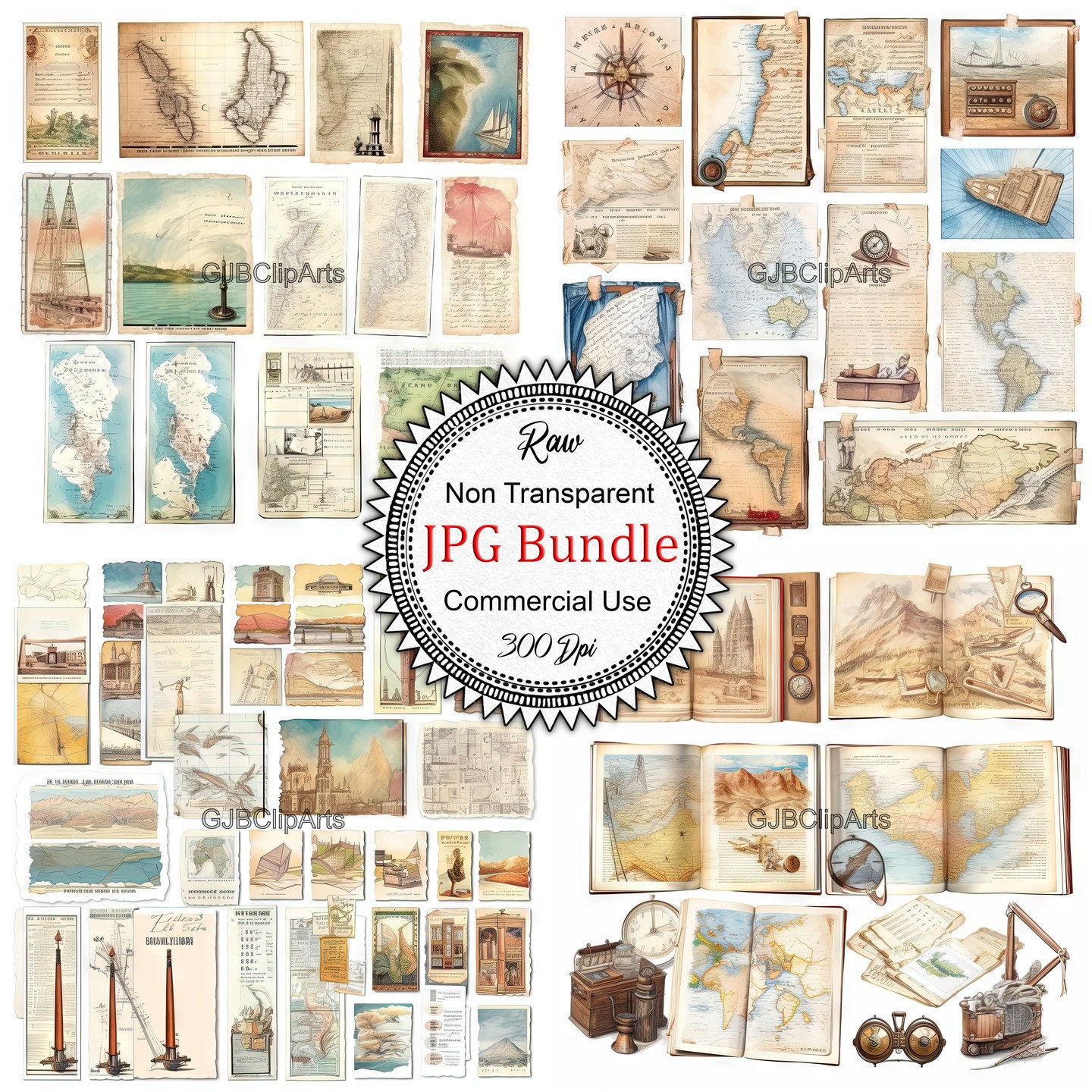 Vintage Old Travel Brochures and Maps:travel Back in Time,digital ...