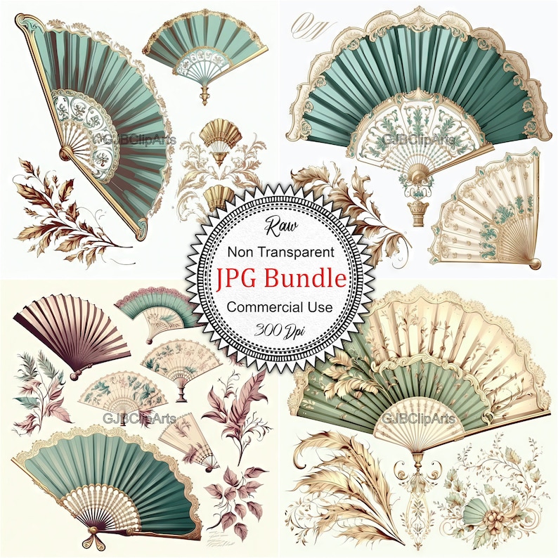 Beautiful Regency Fan Collection: Vintage Tones and Intricate Designs ...