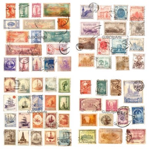 Old Postmarks Collection - Vintage Digitized Clipart,digital Clipart ...