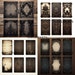 Dark Woods Ornamental Card Clipart, Vintage Card Clipart, Journaling ...