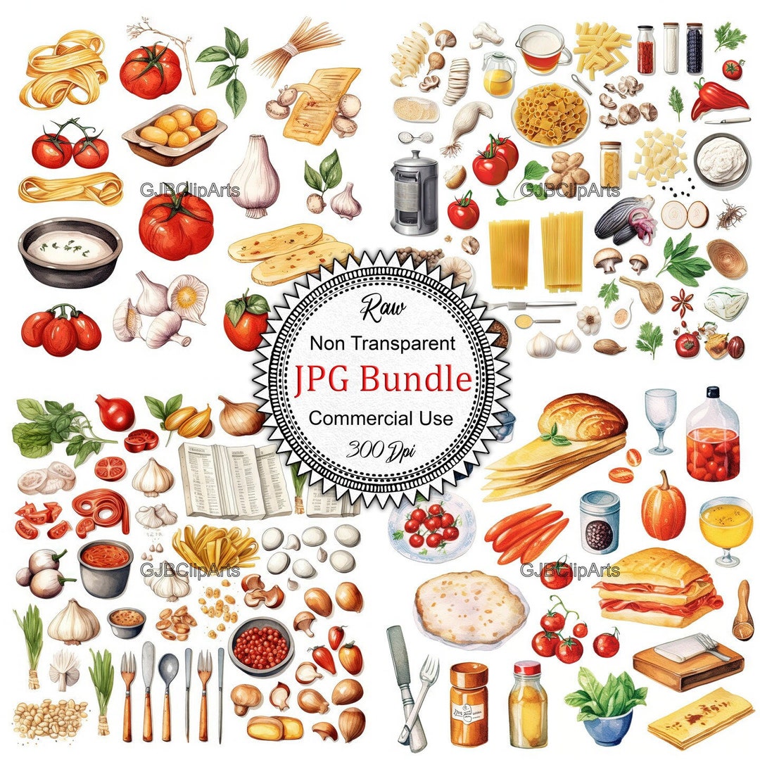 Kitchen Clipart, Family Recipes Clipart, Cooking Clipart, Recipe Card ...