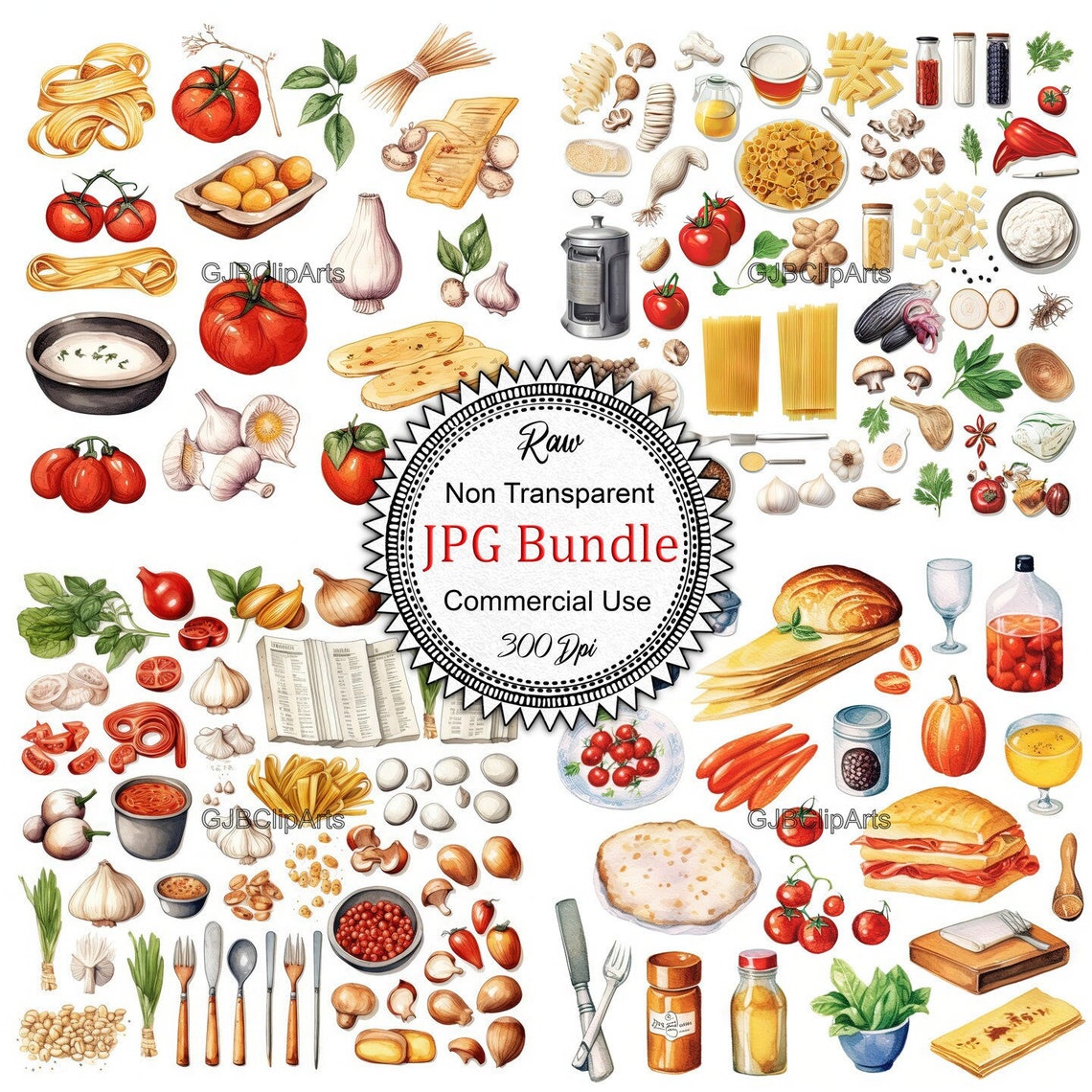 Kitchen Clipart, Family Recipes Clipart, Cooking Clipart, Recipe Card ...