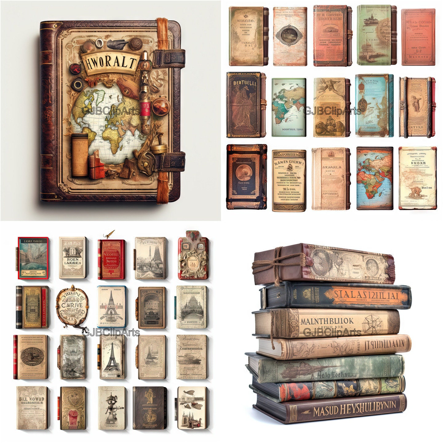 World Travel Book Cover Clipart, Journaling Women, Journaling Sticker ...