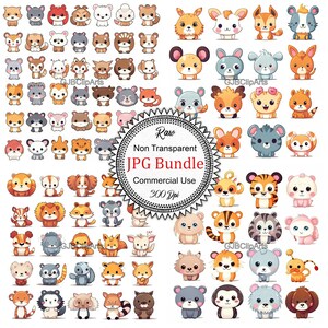 Animal Clipart Digital Stickers, Digital Clipart, Printable Stickers ...