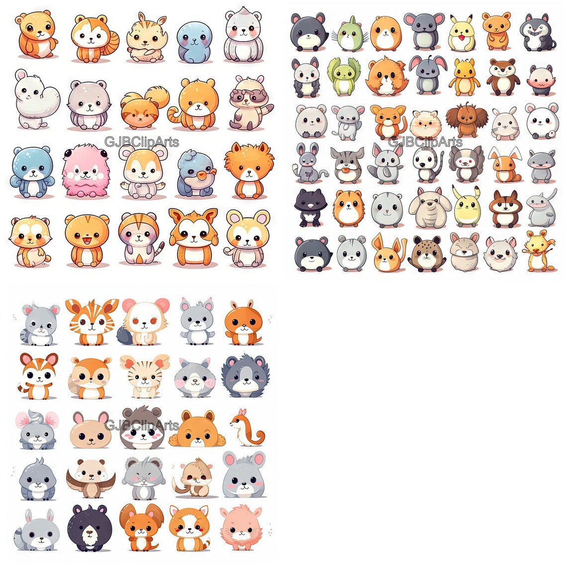 Animal Clipart Digital Stickers, Digital Clipart, Printable Stickers ...