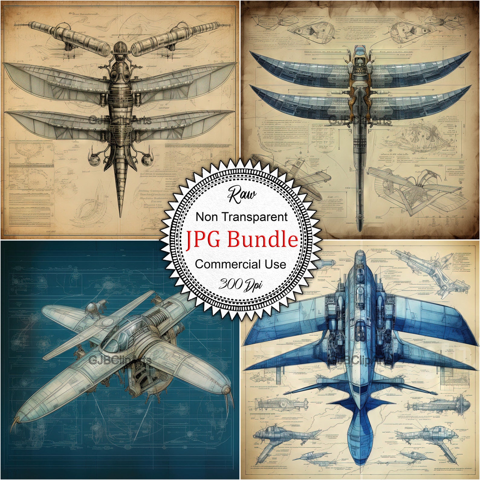 Dragonfly Shaped Ship Blueprint Clipart, , Scrapbooks Albums ...