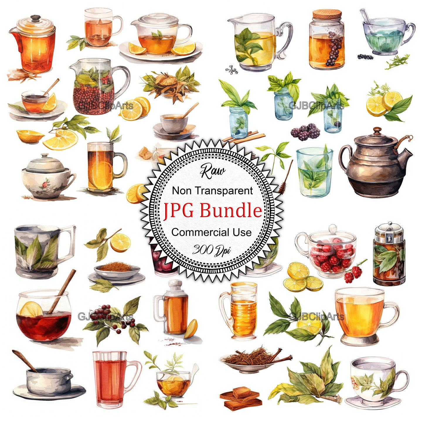 Tea Tasting Journal Clipart, Teapot Clipart, Leaf Clipart ...