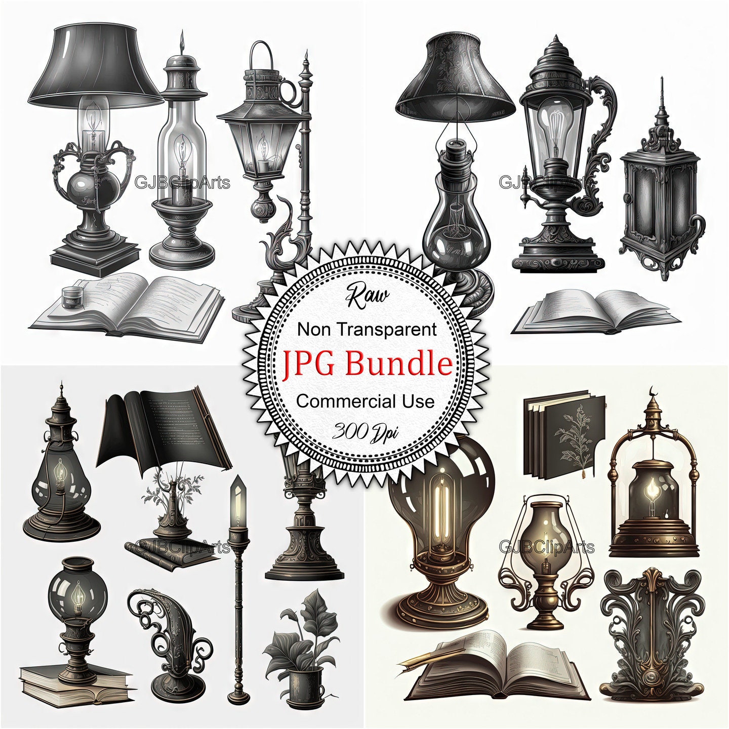 Dark Academia Vintage Study Lamp Collection: Atmospheric and Elegant ...