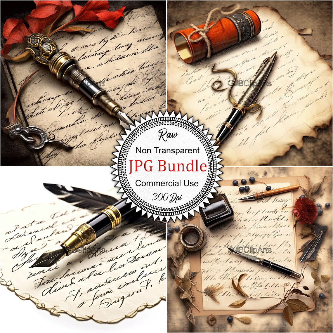 Handwritten Letter Script Clipart, , Scrapbooking Album, Scrapbooker ...