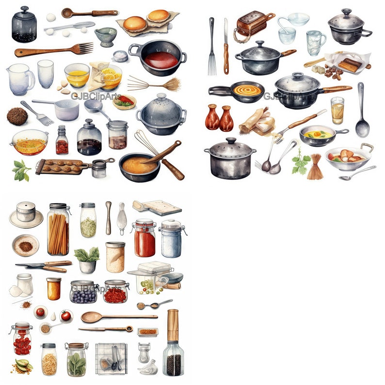 Cooking Experiments Clipart, Utensil Clipart, Ingredient Clipart ...