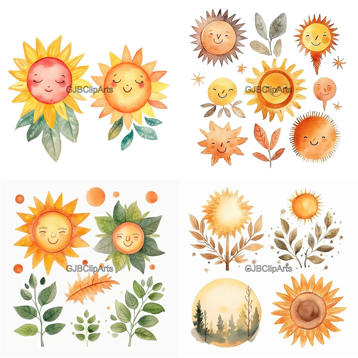 Sun Nature Watercolor Clipart, Journaling Bible Niv, Journaling ...