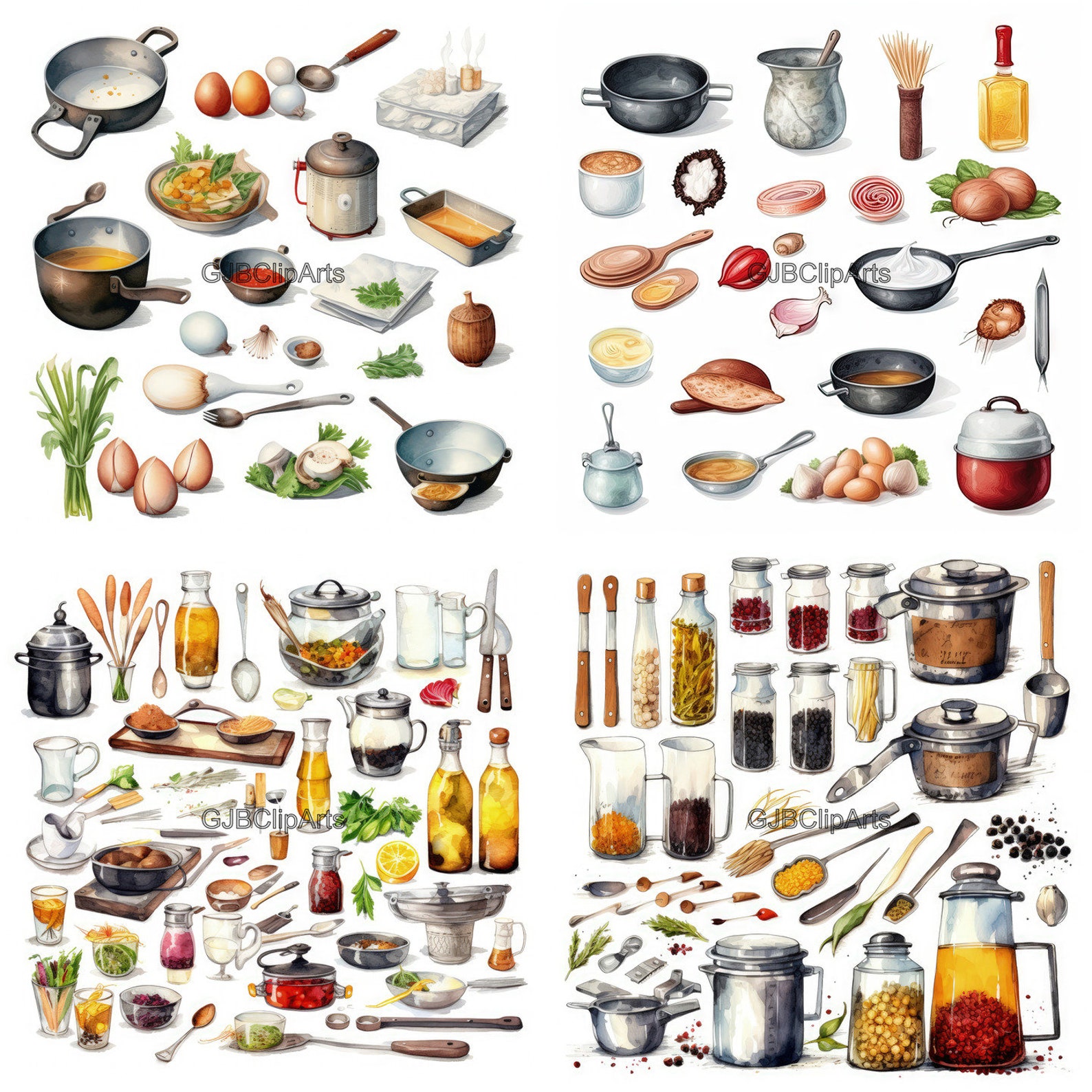 Cooking Experiments Clipart, Utensil Clipart, Ingredient Clipart ...