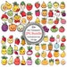 Fruit Clipart: Kawaii Fruits , Digital Stickers, Digital Clipart ...