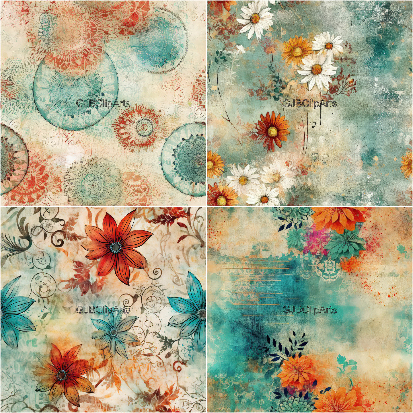 High Resolution Boho Texture Background Clipart Commercial - Etsy