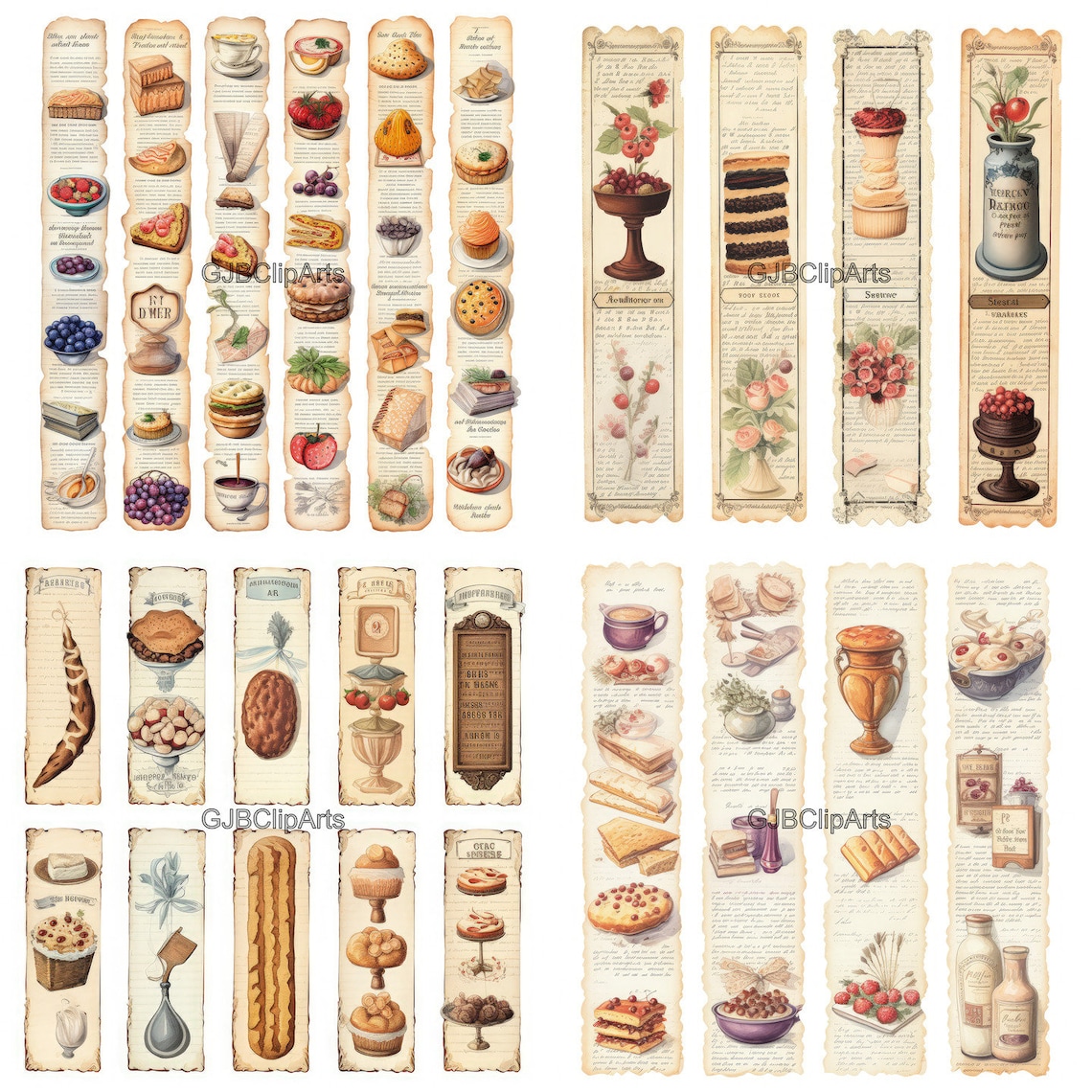 Baking Bookmarks Clipart Cupcake Clipart Whisk Clipart, Journaling ...