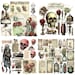Vintage Zombies Junk Journal Kit Clipart ,zombie Clipart Grave Clipart ...