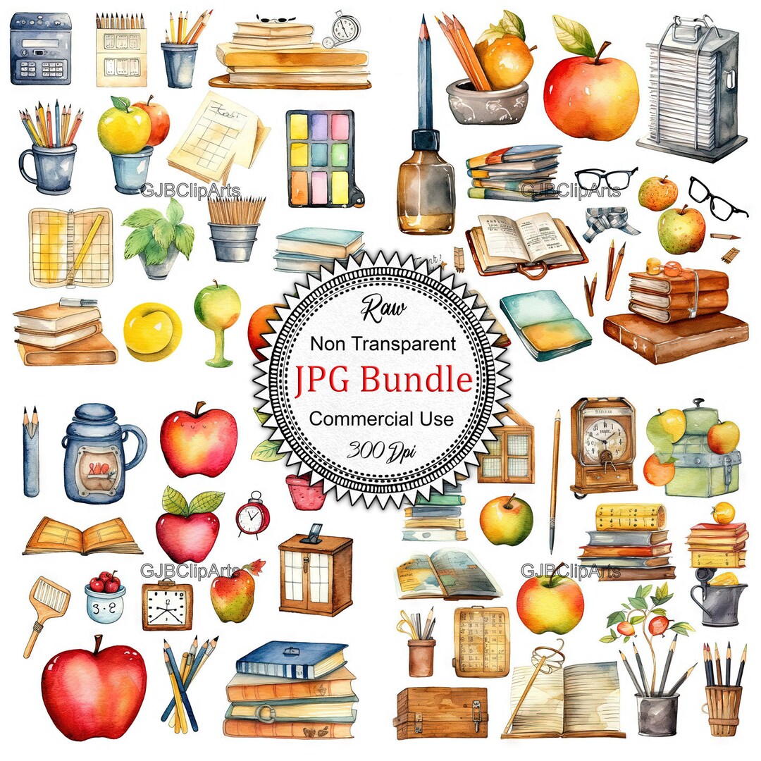 Watercolor Teacher Appreciation Clipart, Journaling Teens, Journaling ...