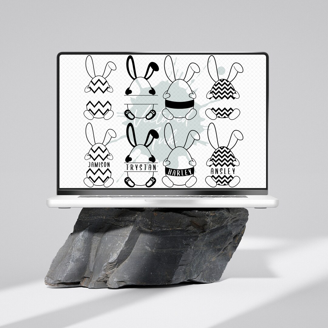 Split Easter Eggs - Easter SVG Bundle, Cricut Silhouette Glowforge ...