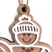 Football Gingerbread Player Christmas Tree Ornament - Etsy