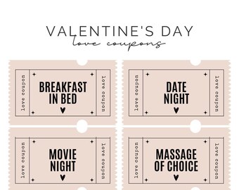 Printable Valentine's Day Coupons for Teachers to Make - Etsy