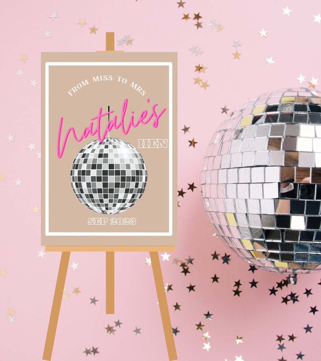 Disco Theme Hen Party Sign, Hen Party Welcome Sign, Welcome Bridal ...