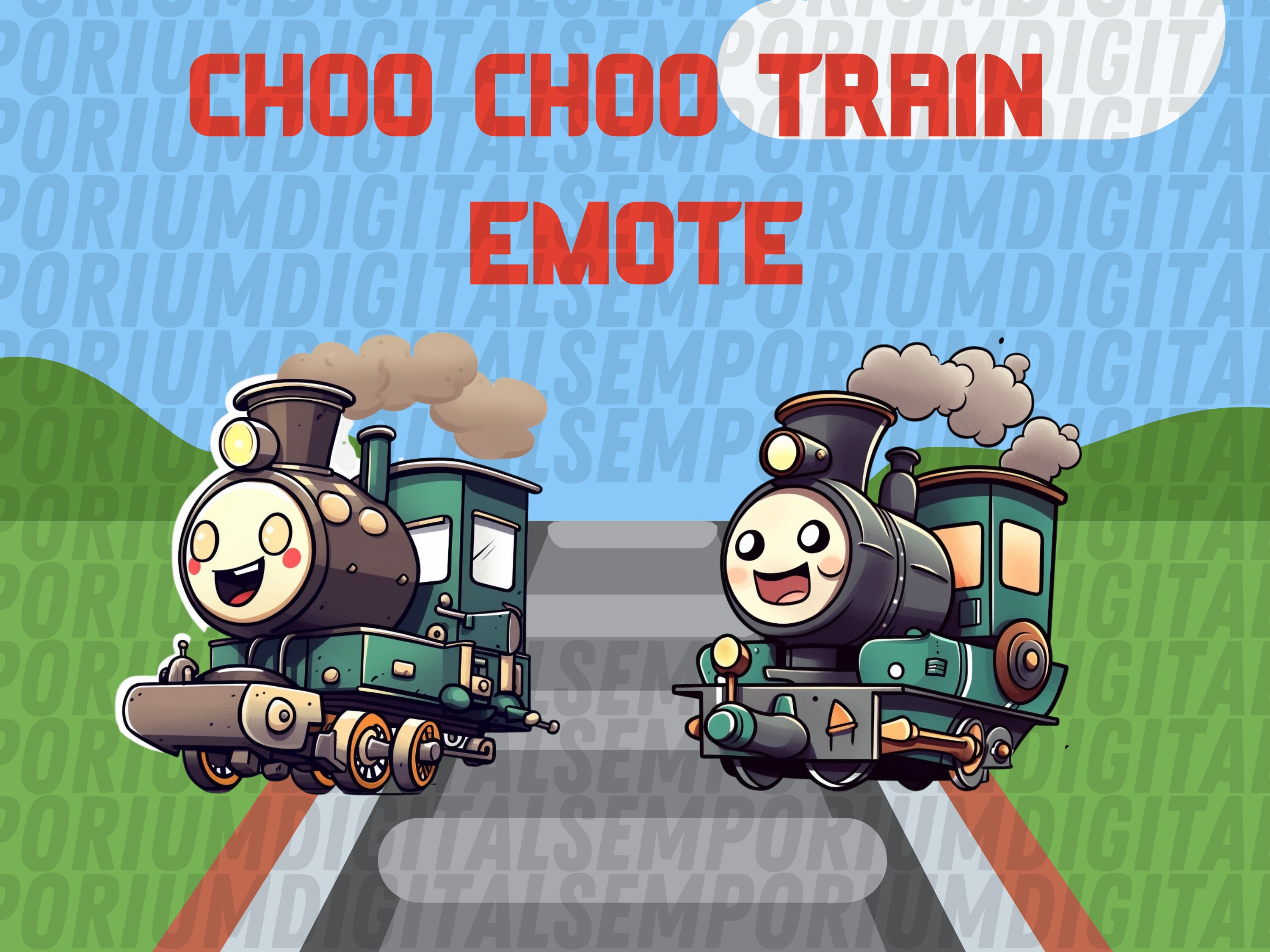 Cartoon Choo Choo Trains