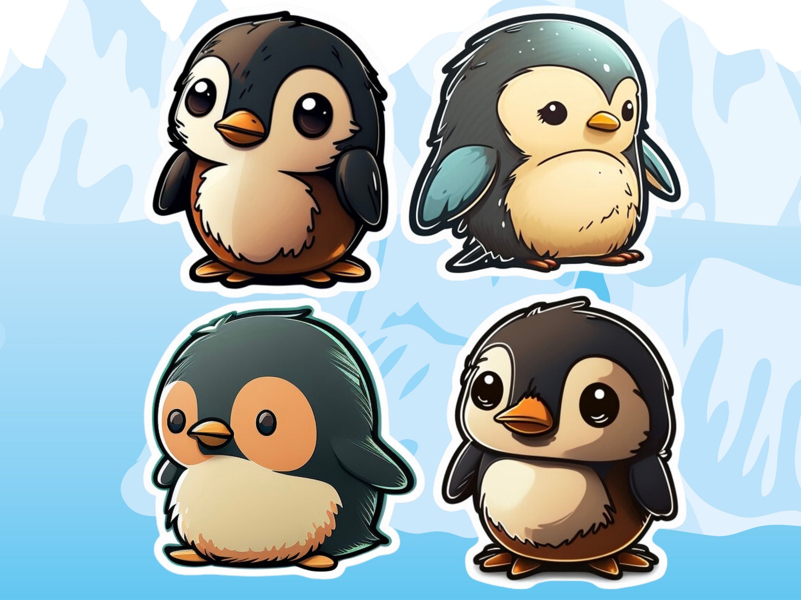 Cute Penguin Twitch Emotes | Discord Emotes | Youtube Emotes | Facebook ...