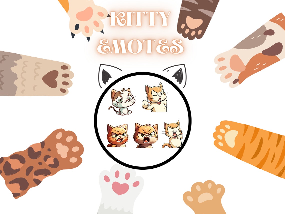 Cute Chibi Kawaii Angry Kitty Twitch Discord Mixer Youtube Emote/kawai ...