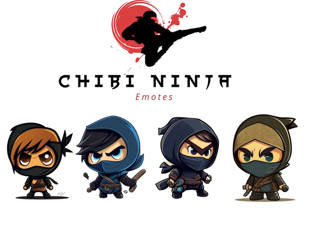 Chibi Ninja Emotes Twitch & Discord | Channel Points | Streamer | Emoji ...