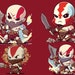 Chibi Greek Warrior Emote Collection Twitch & Discord | Channel Points ...
