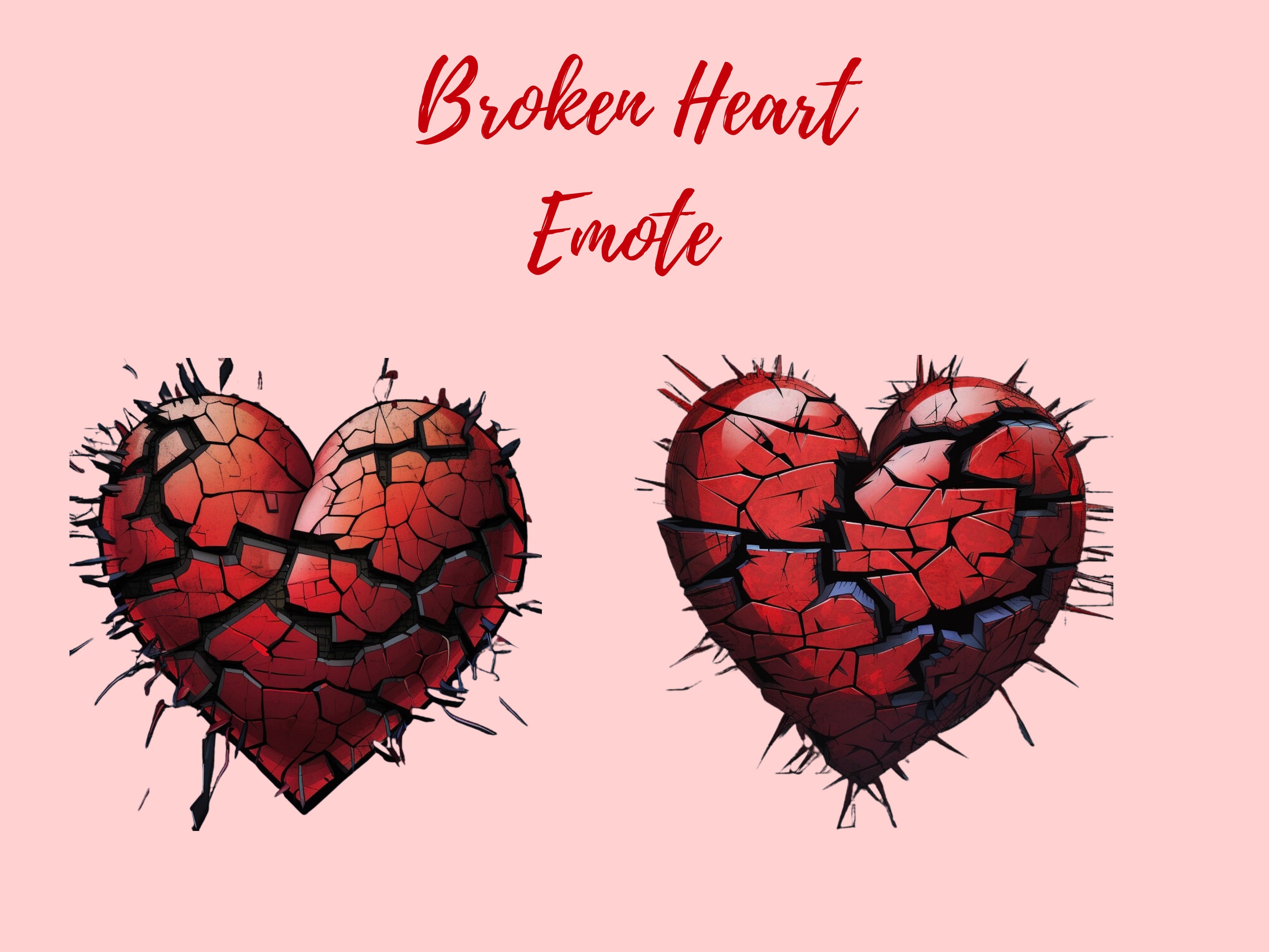 Broken Heart Emote Collection Twitch & Discord | Channel Points ...