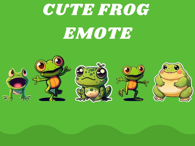 Cute Frog Emote Collection Twitch & Discord | Channel Points | Streamer ...