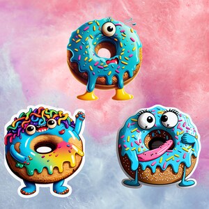 Sweet Donut Monster Emote Collection Twitch & Discord | Channel Points ...