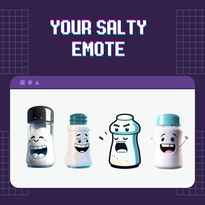 Cute "your Salty" Twitch/ Streamer Emote - Etsy