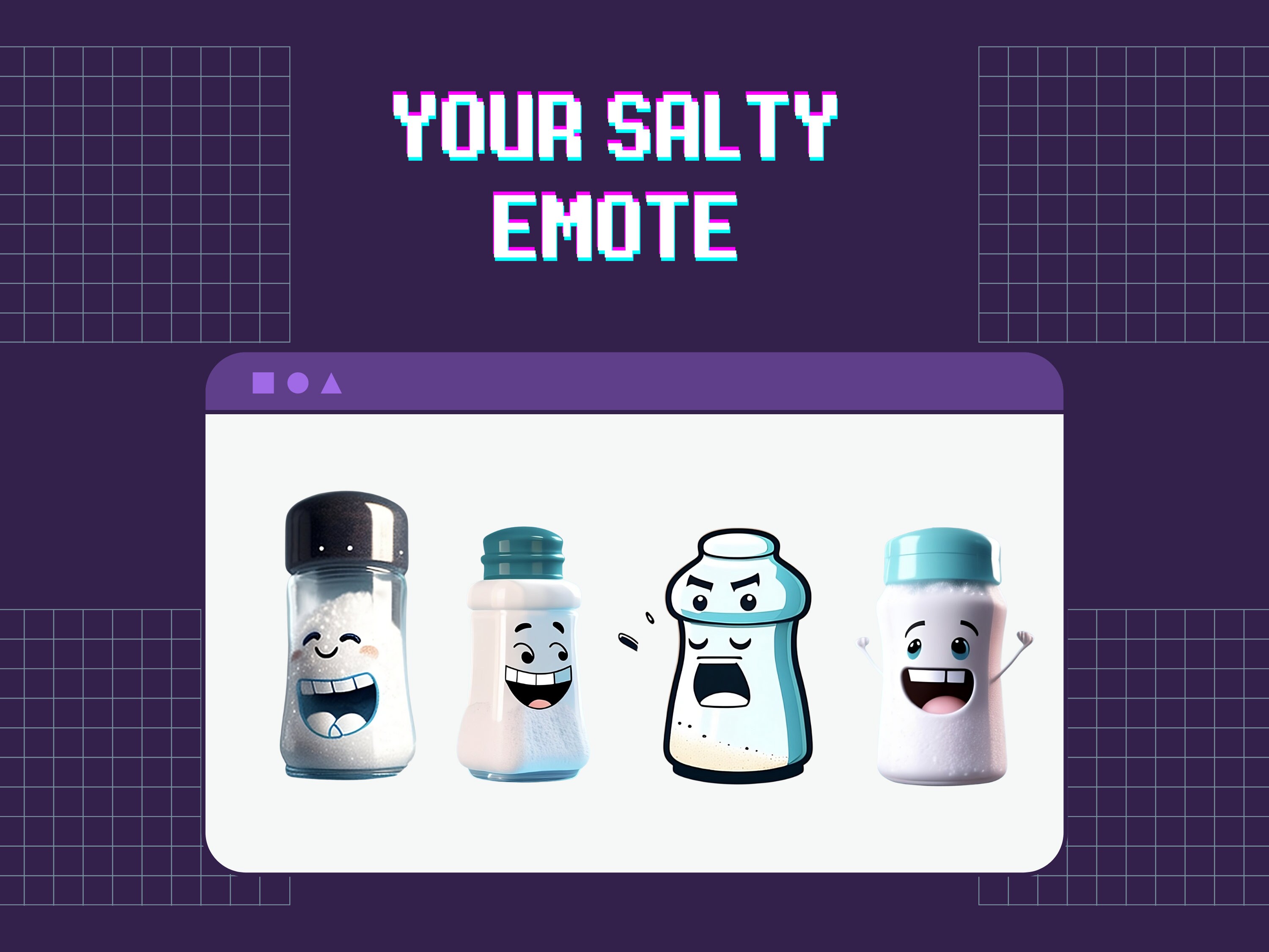 Cute "your Salty" Twitch/ Streamer Emote - Etsy