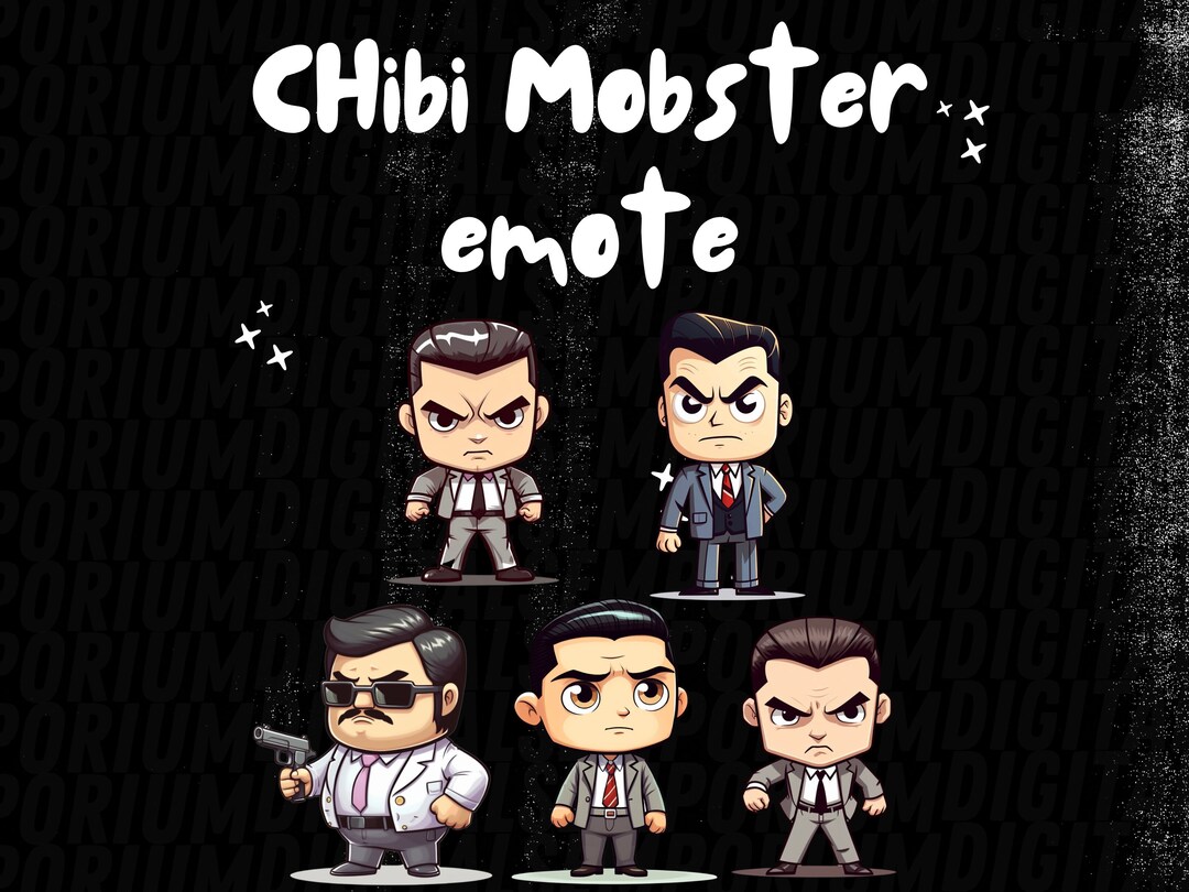 Chibi Mobster Emote, Chibi Gang Member Emote, Chibi Man Emote, Old ...