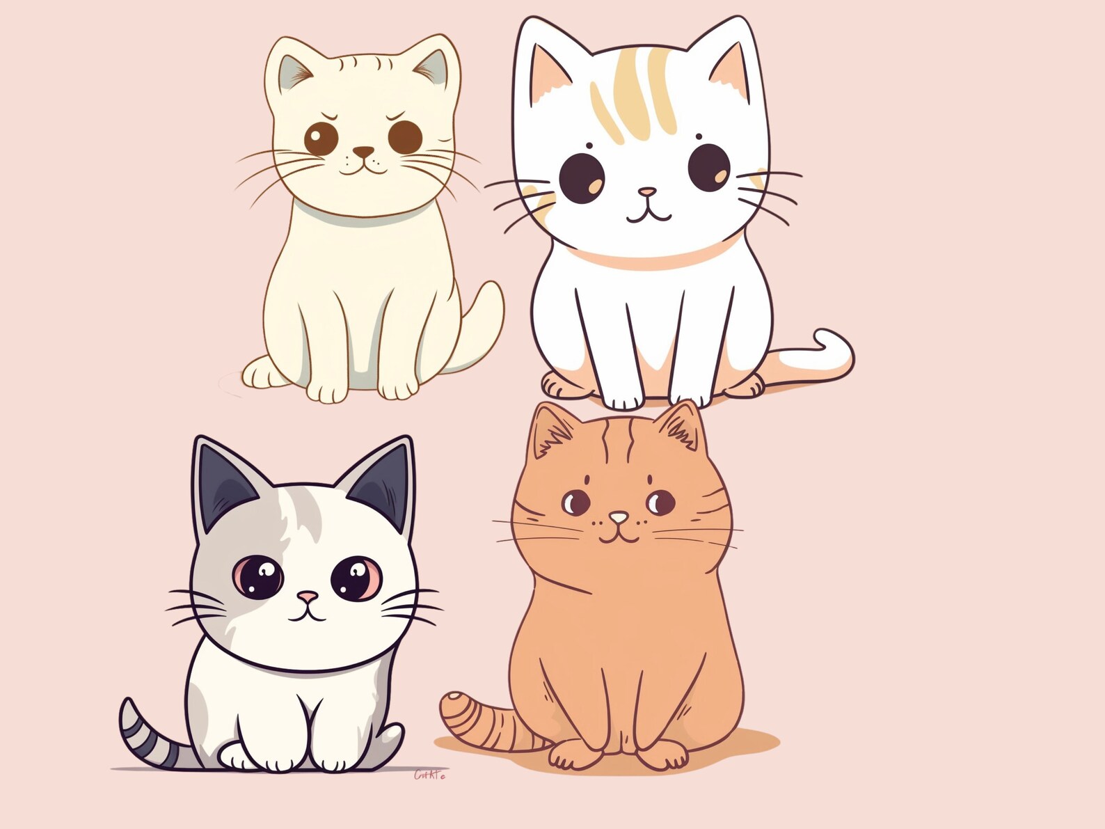 Cute Cat Emotes Twitch, Discord, Channel Point, Streamer, Emoji, Stream ...