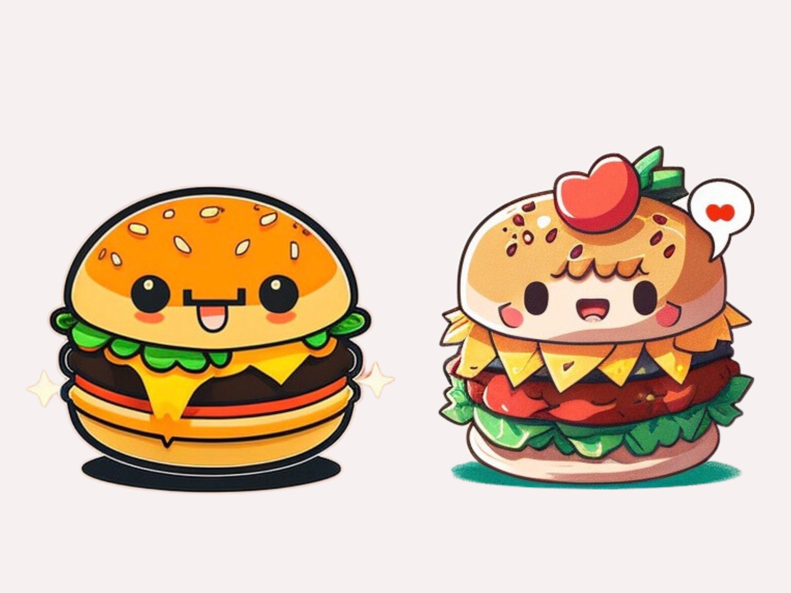 Chibi Burger Collection Twitch & Discord | Channel Points | Streamer ...
