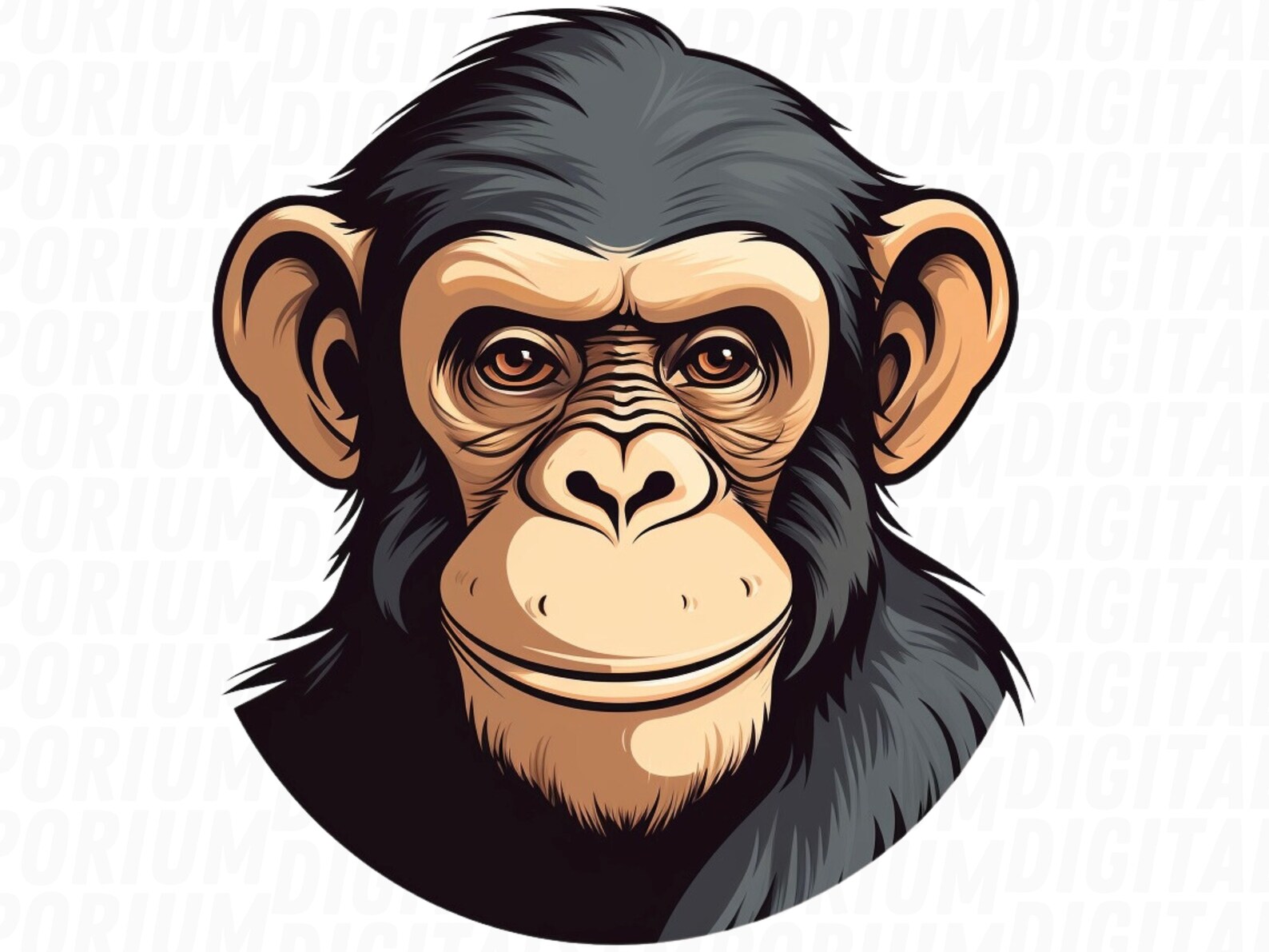 Cartoon Monkey Emote, Streamer Emotes, Twitch, Discord, Channel Points ...