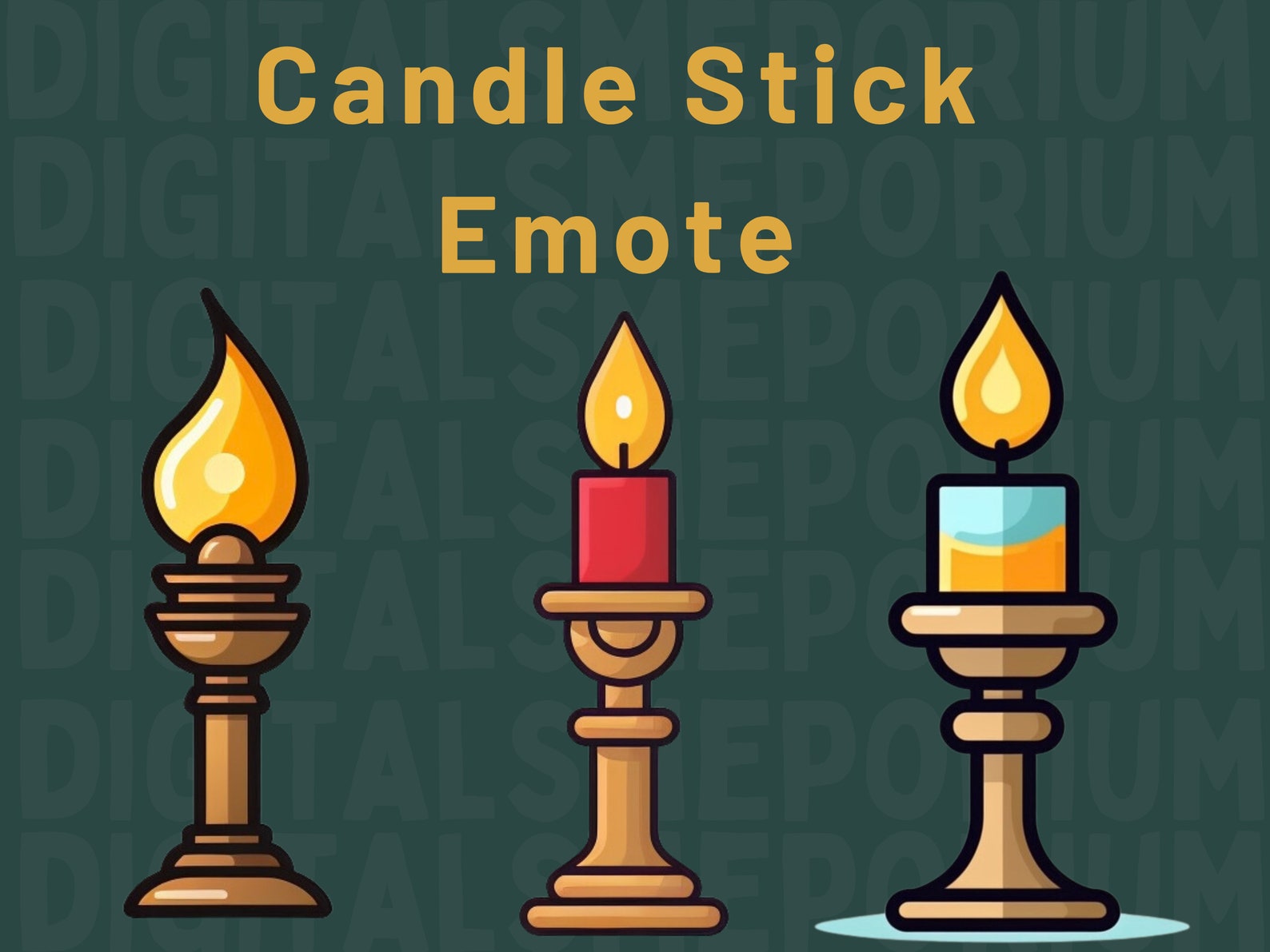 Candle Stick Emote, Candle Emote, Fire Emote Emote, Torch Emote, Candle ...